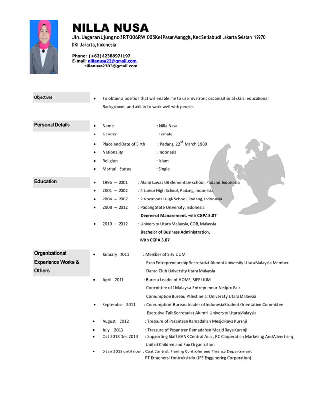 CV nilla nusa | PDF