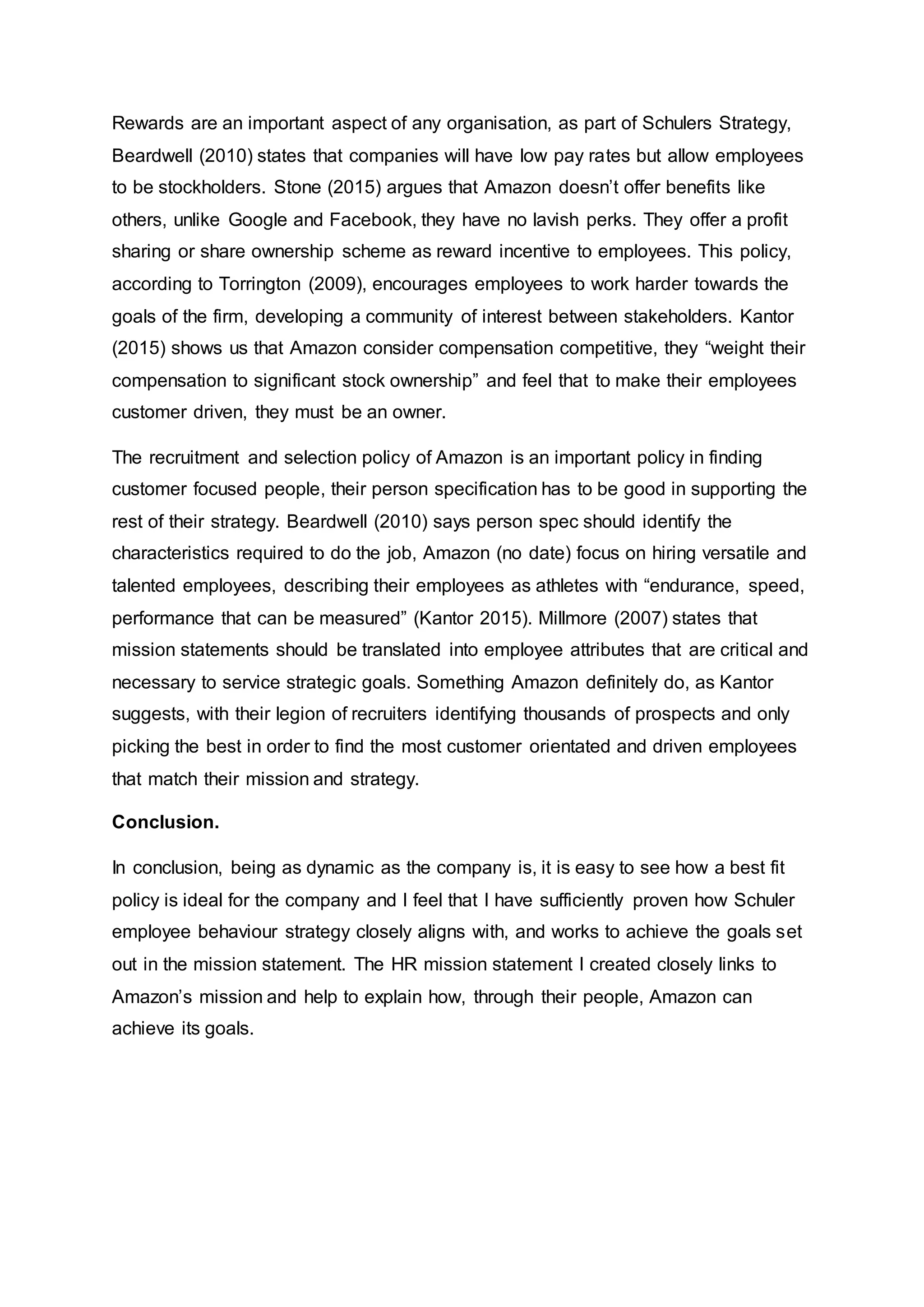 amazon assignment 2015 | DOCX