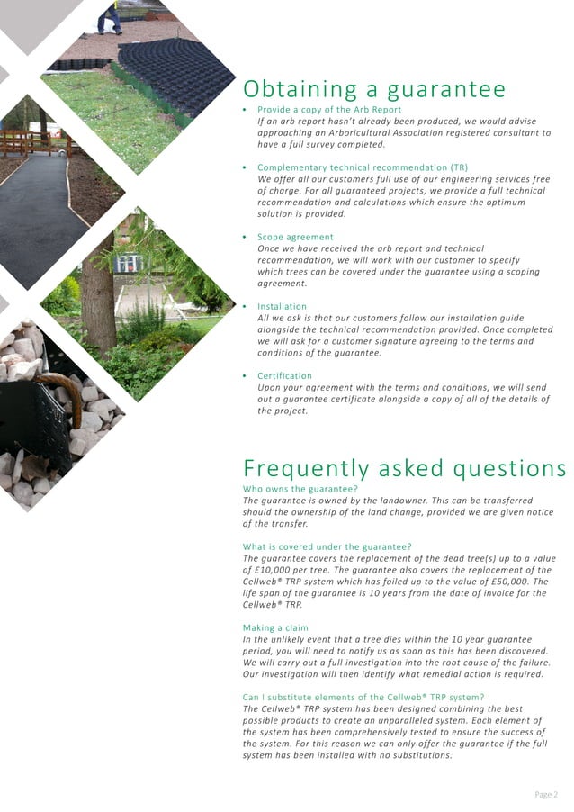 Guarantee - Cellweb TRP Booklet | PDF