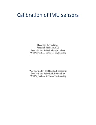 IMU Calibration | PDF