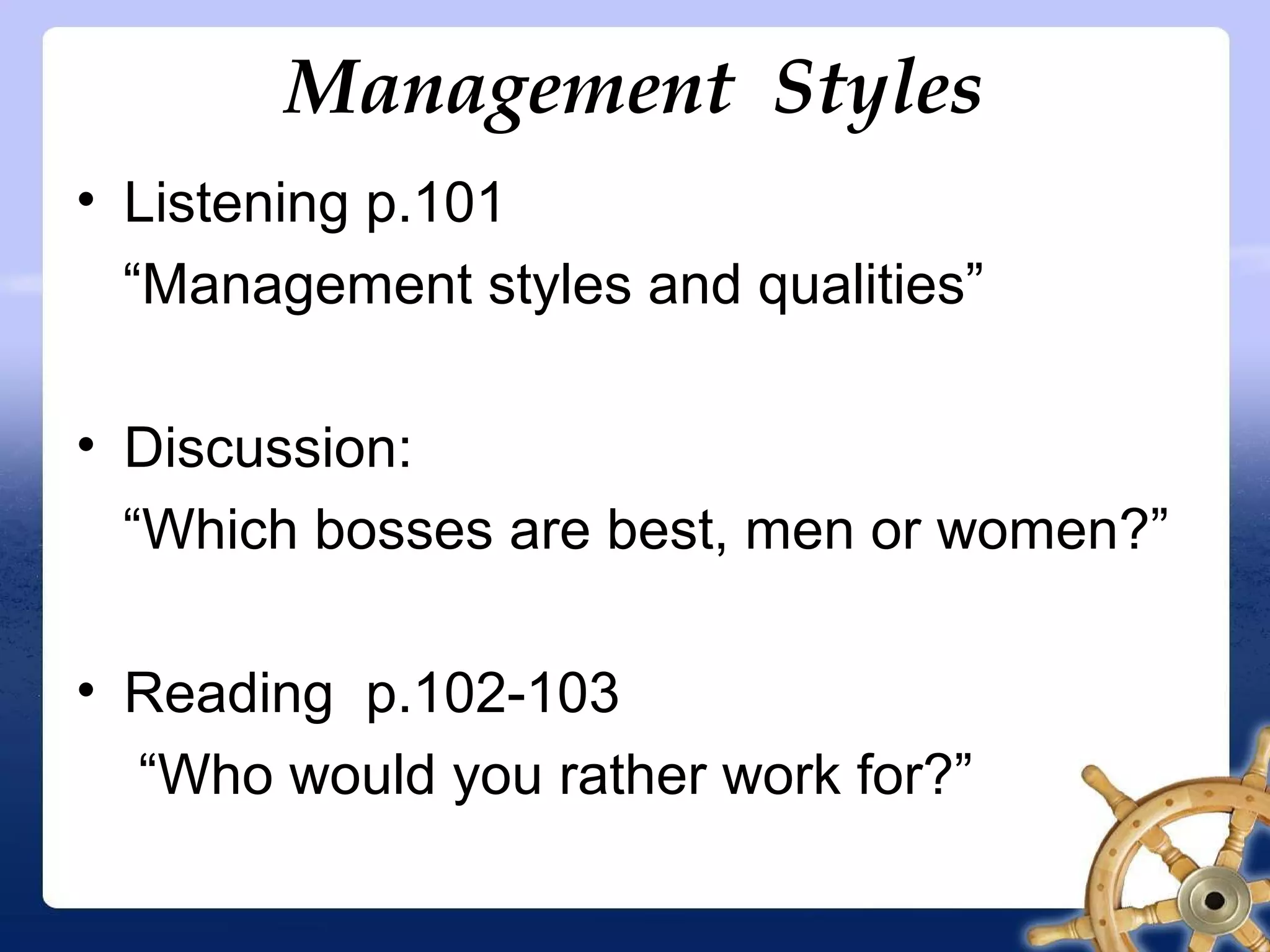 Management styles | PPT