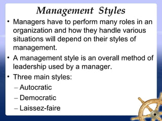 Management styles | PPT
