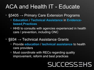 The Affordable Care Act and its Impact on Health IT | PPT