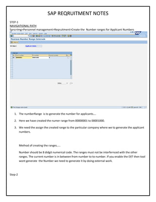 SAP REQRUITMENT NOTES03 | PDF