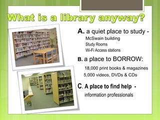 Introduction To The Library Ppt