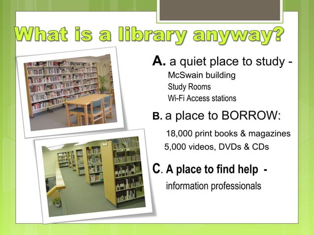 Introduction to the Library | PPT