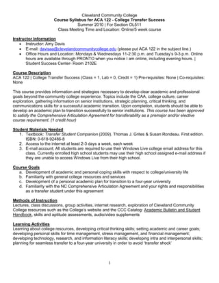 Aca 122 ol511-summer 2010 | PDF