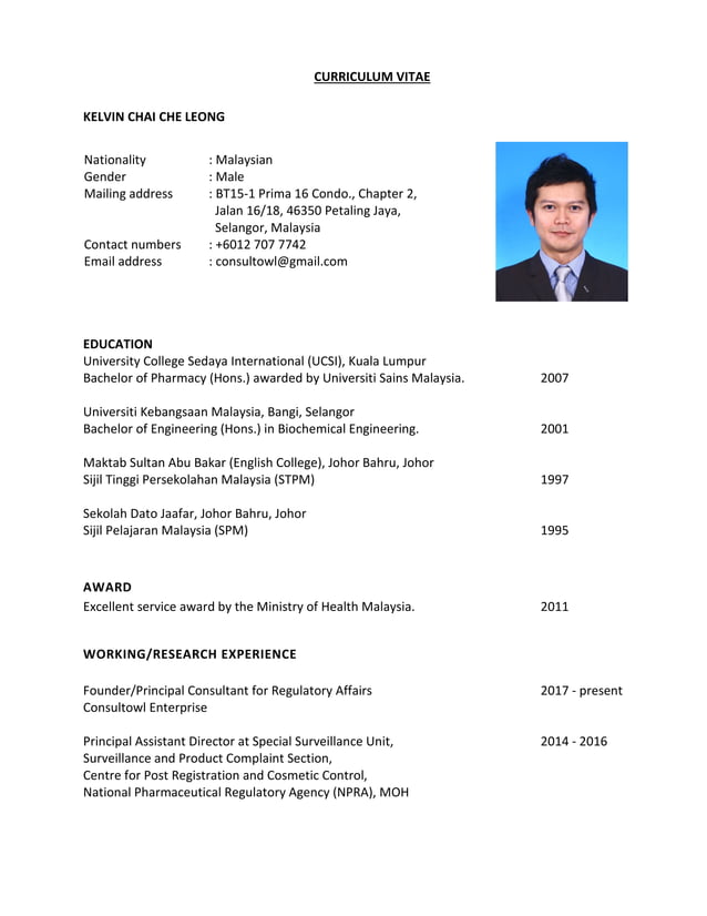 Curriculum vitae2 | PDF | Pharmaceutical Industry | Industries