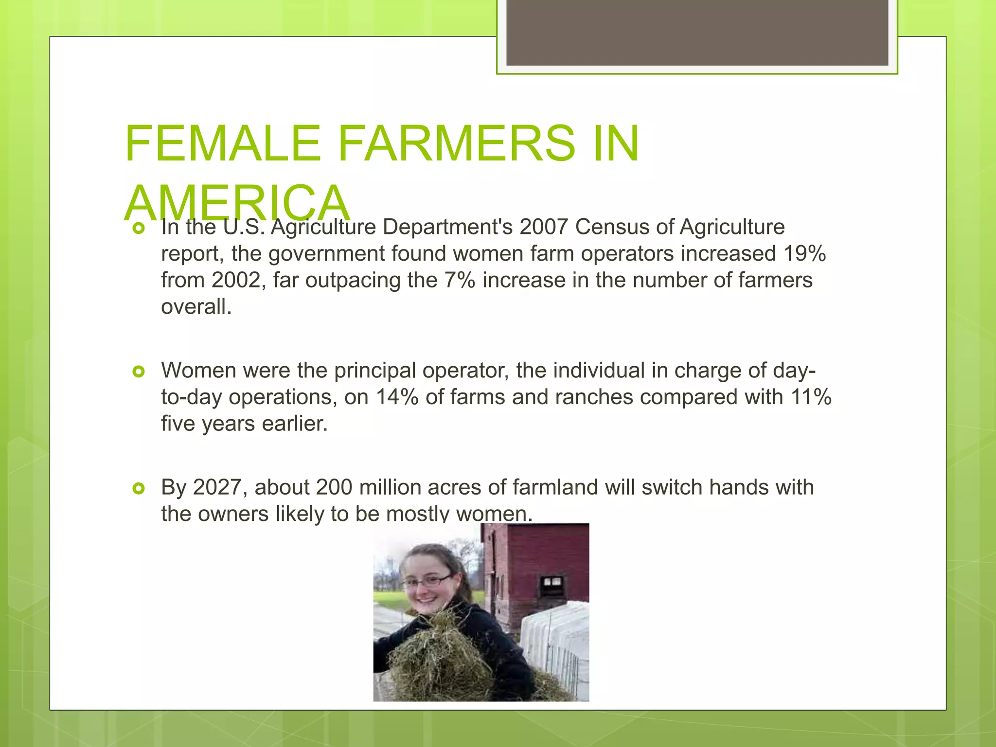 female farmers slide show | PPT
