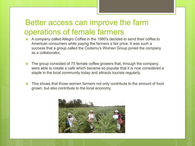 female farmers slide show | PPT