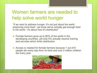 female farmers slide show | PPTX