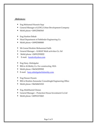 mohamed CV 17-8-2014 | PDF