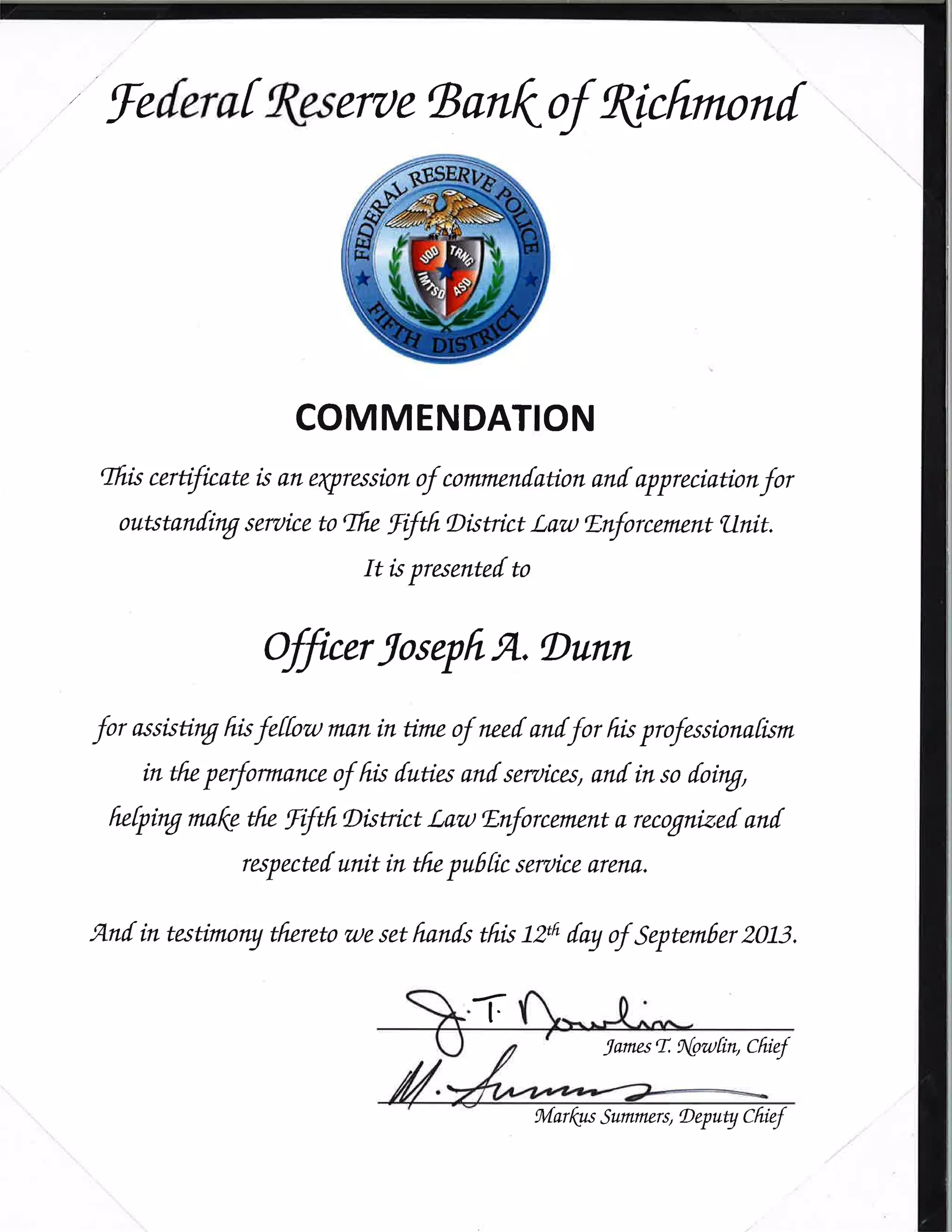 Commendation Award | PDF