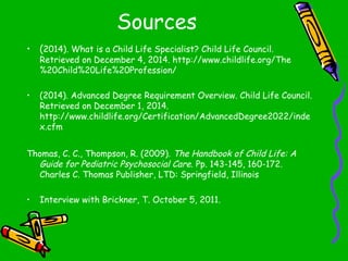 Child Life Presentation | PPT