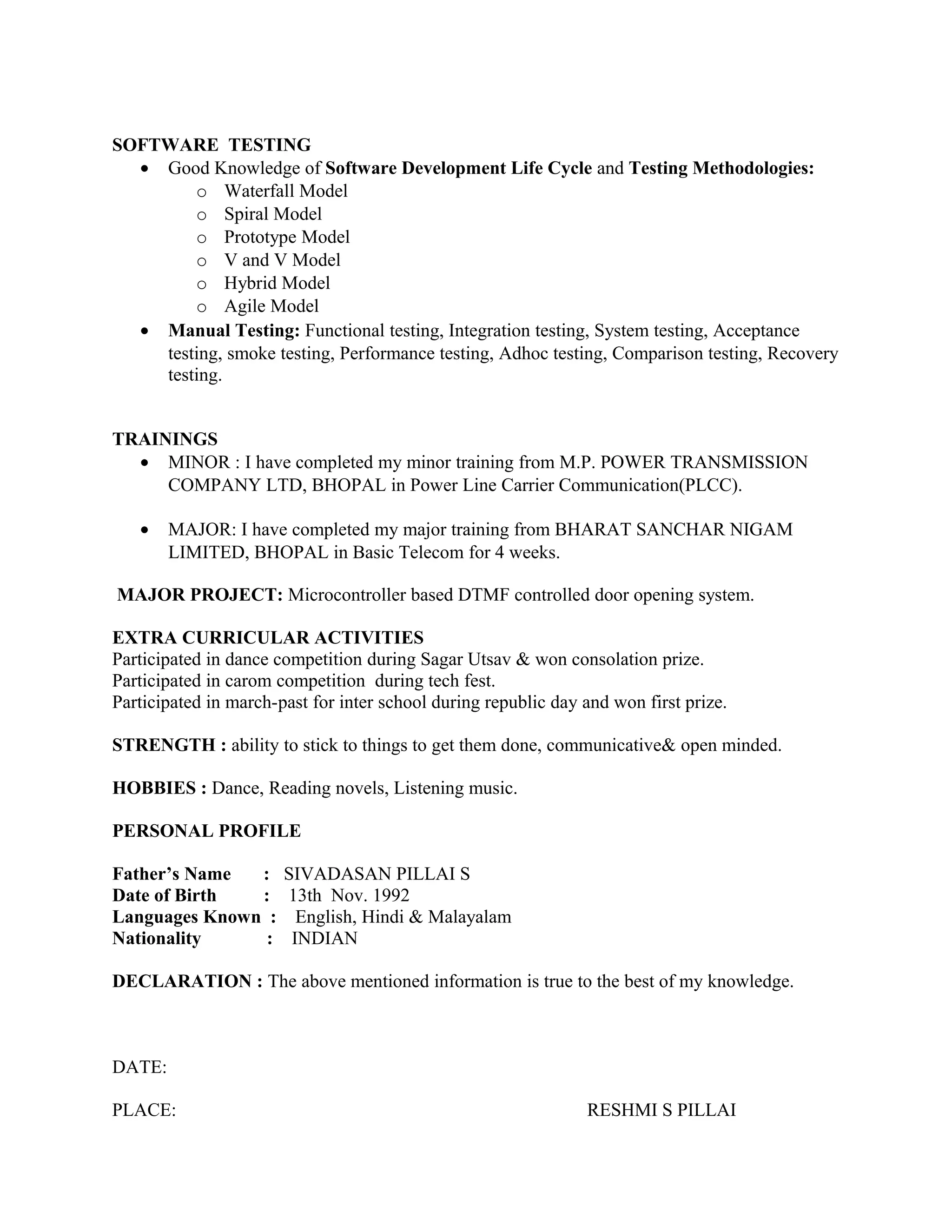 reshmi resume (1) | DOC