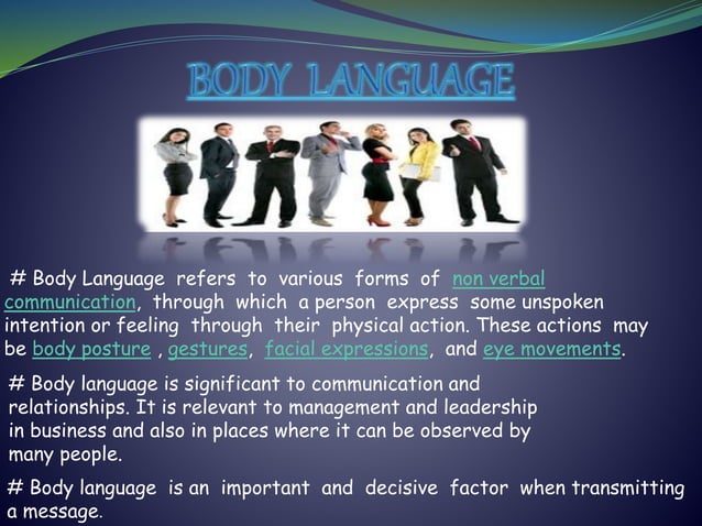 body language | PPT