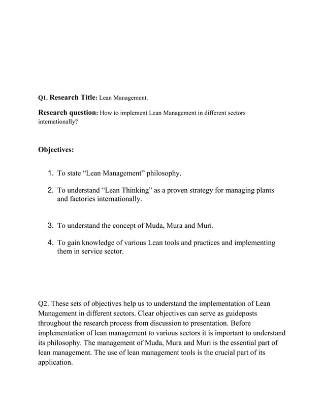 Research Methodology Final | PDF