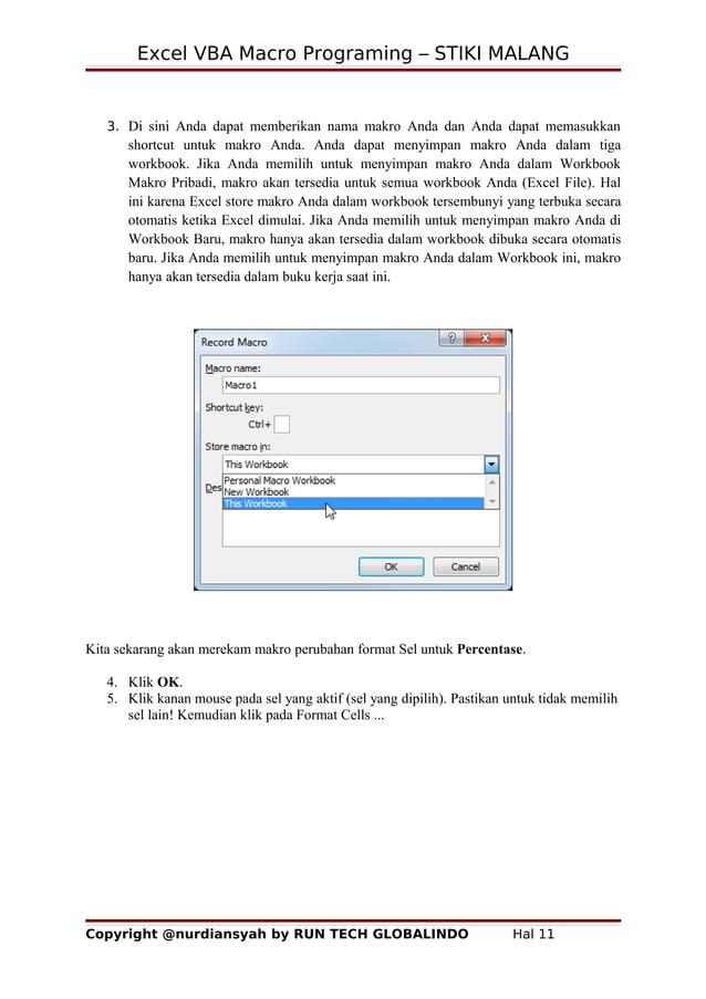 Excel vba macro programing | PDF