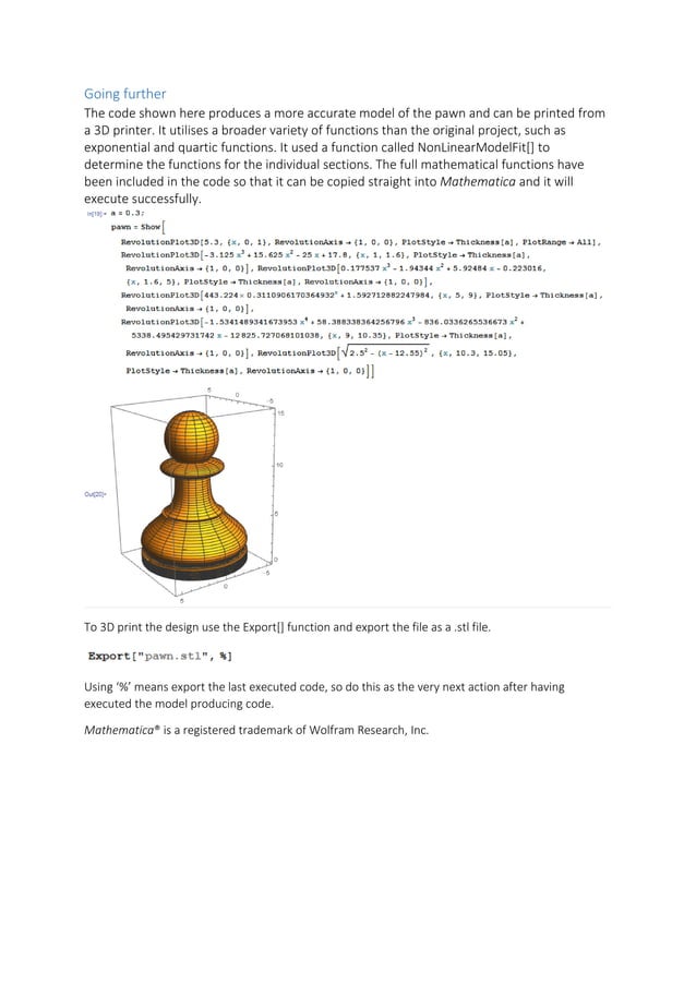 2D & 3D Modelling with Mathematica | PDF