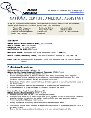 Med Resume | DOCX