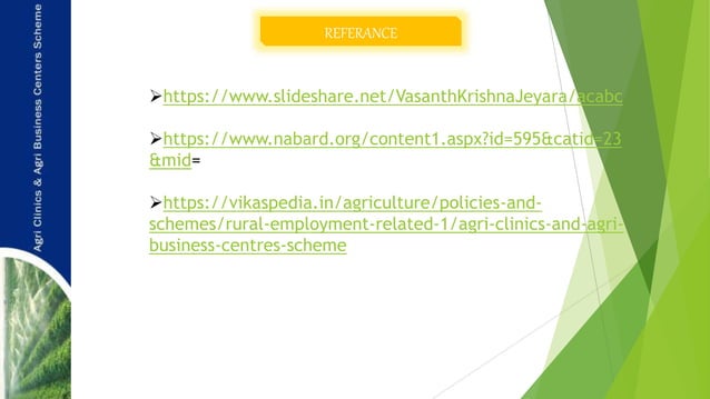 ACABC scheme ppt | PPTX | Agriculture | Industries