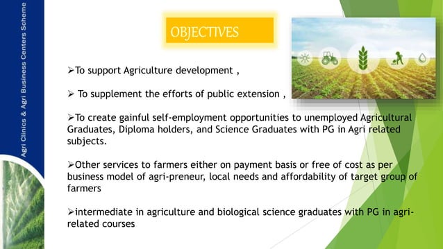 ACABC scheme ppt | PPTX | Agriculture | Industries