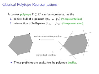 Efficient Edge-Skeleton Computation for Polytopes Defined by Oracles | PPT