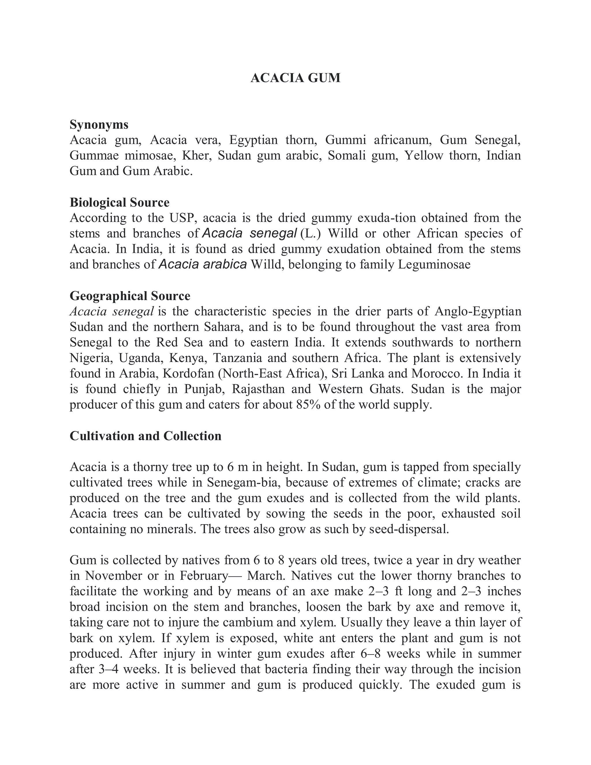 Acacia | PDF