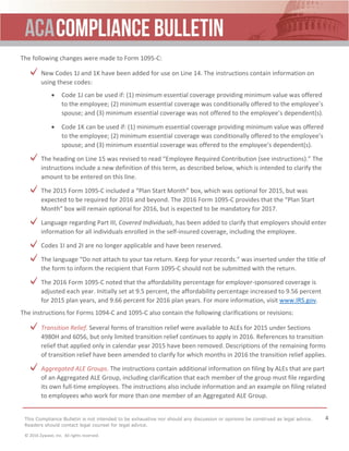 ACA Compliance Bulletin - Final Form for ACA Reporting | PDF