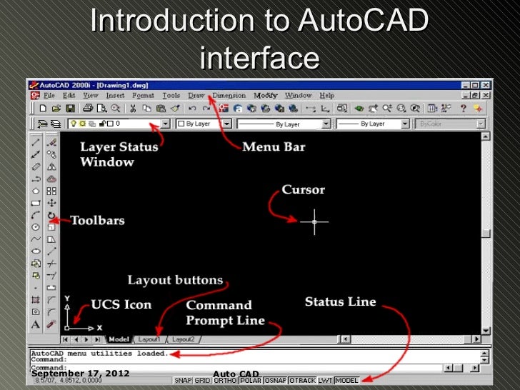 Introduction To Autocad User Interface Cadoasis