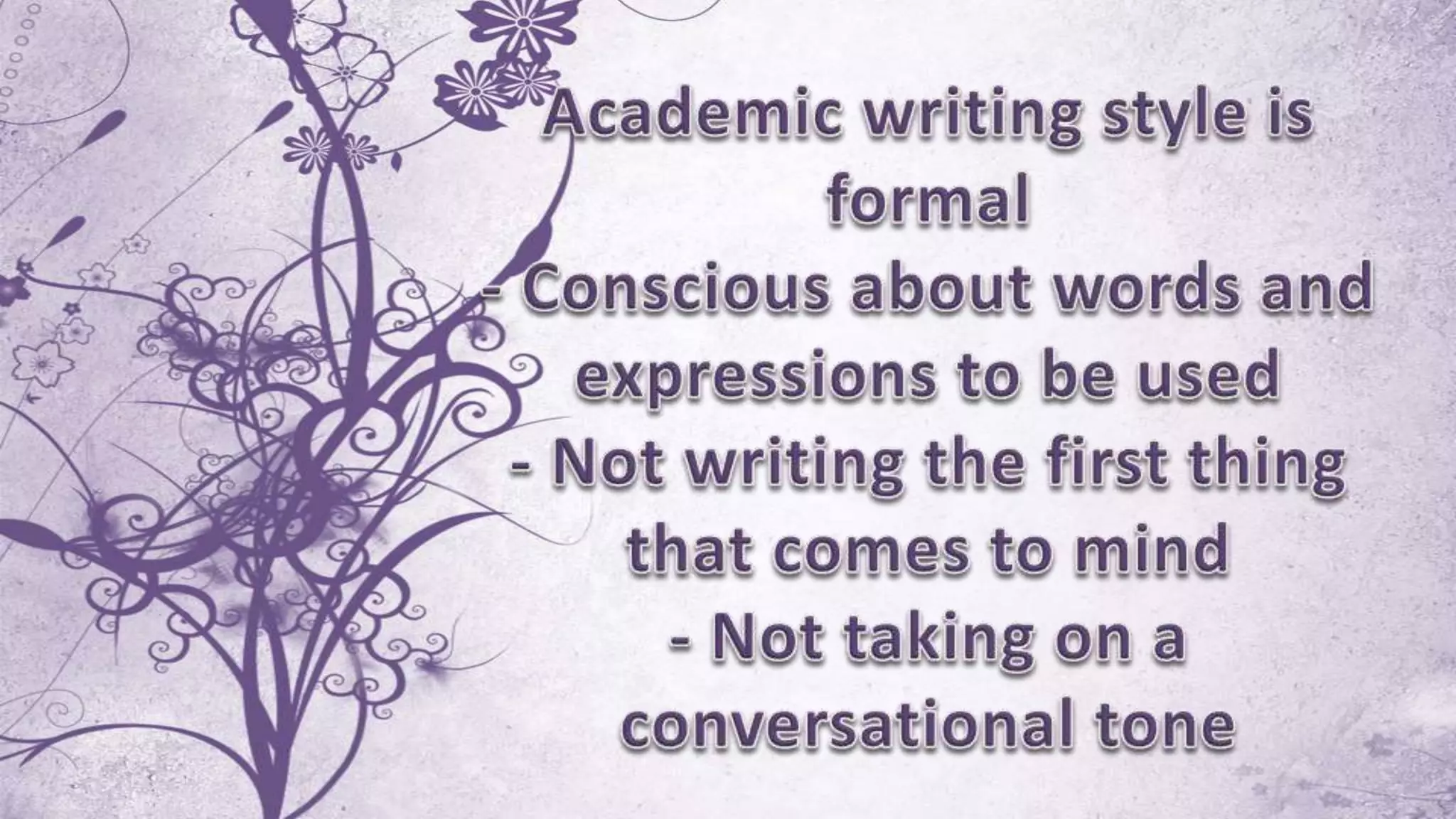 Academic Writing: Formality | PPTX