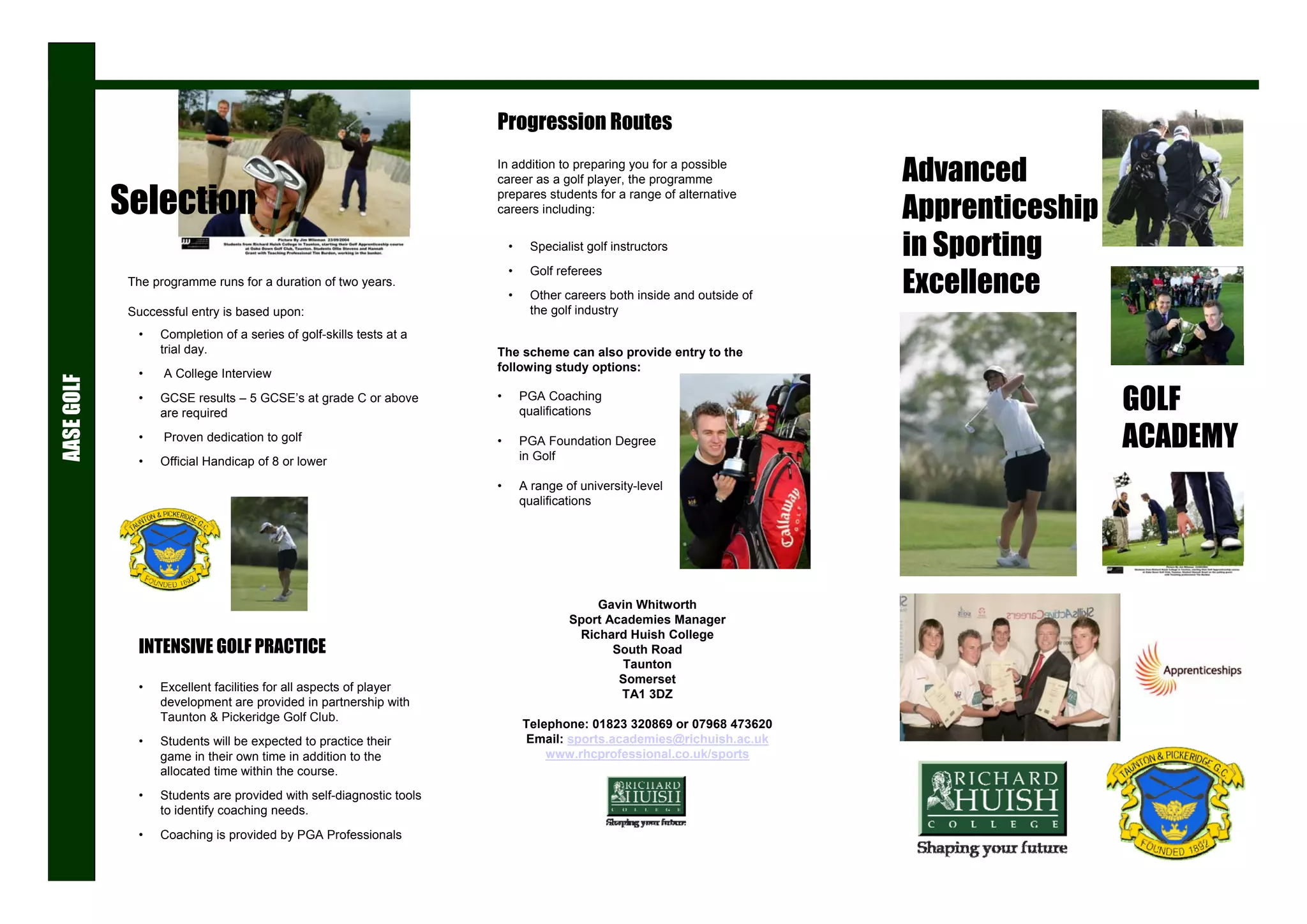 ACAD Golf Leaflet | PDF