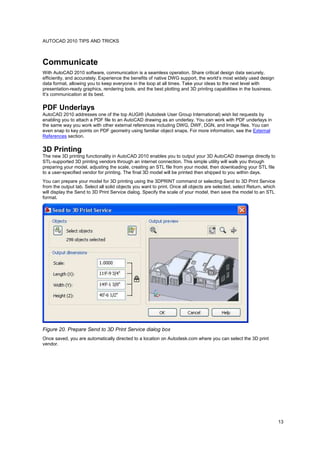 Acad10 tips and_tricks | PDF