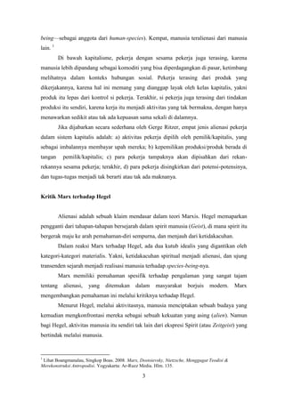Alienasi Manusia Menurut Karl Marx | PDF