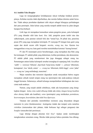 Pertentangan Kelas dalam Lirik Lagu di Album Kelompok Musik Swami I | PDF