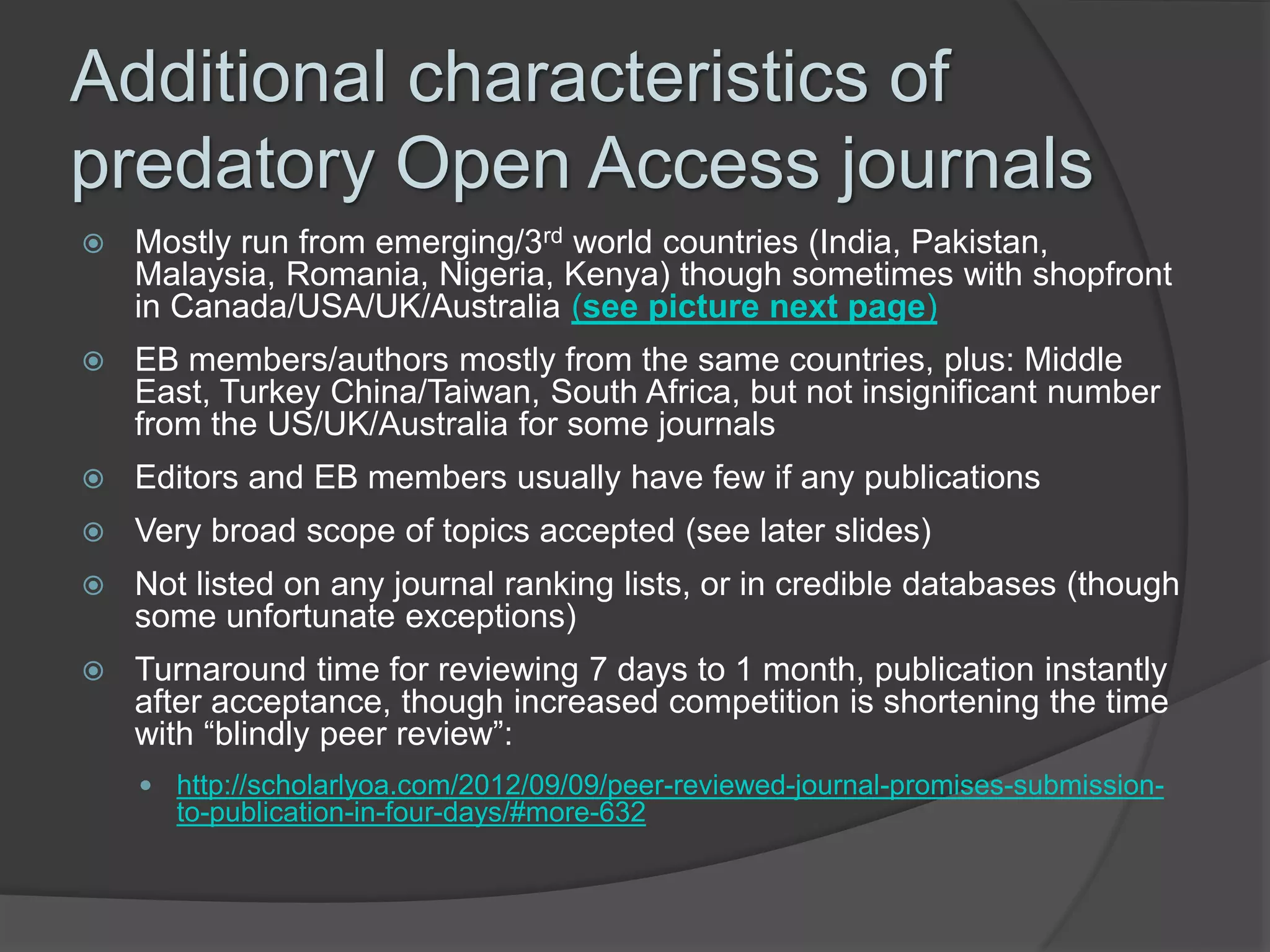 Predatory Open Access Journals Academic Beware Ppt