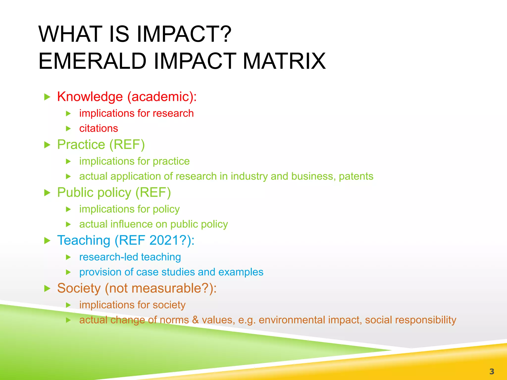 What can we learn from academic impact | PPTX