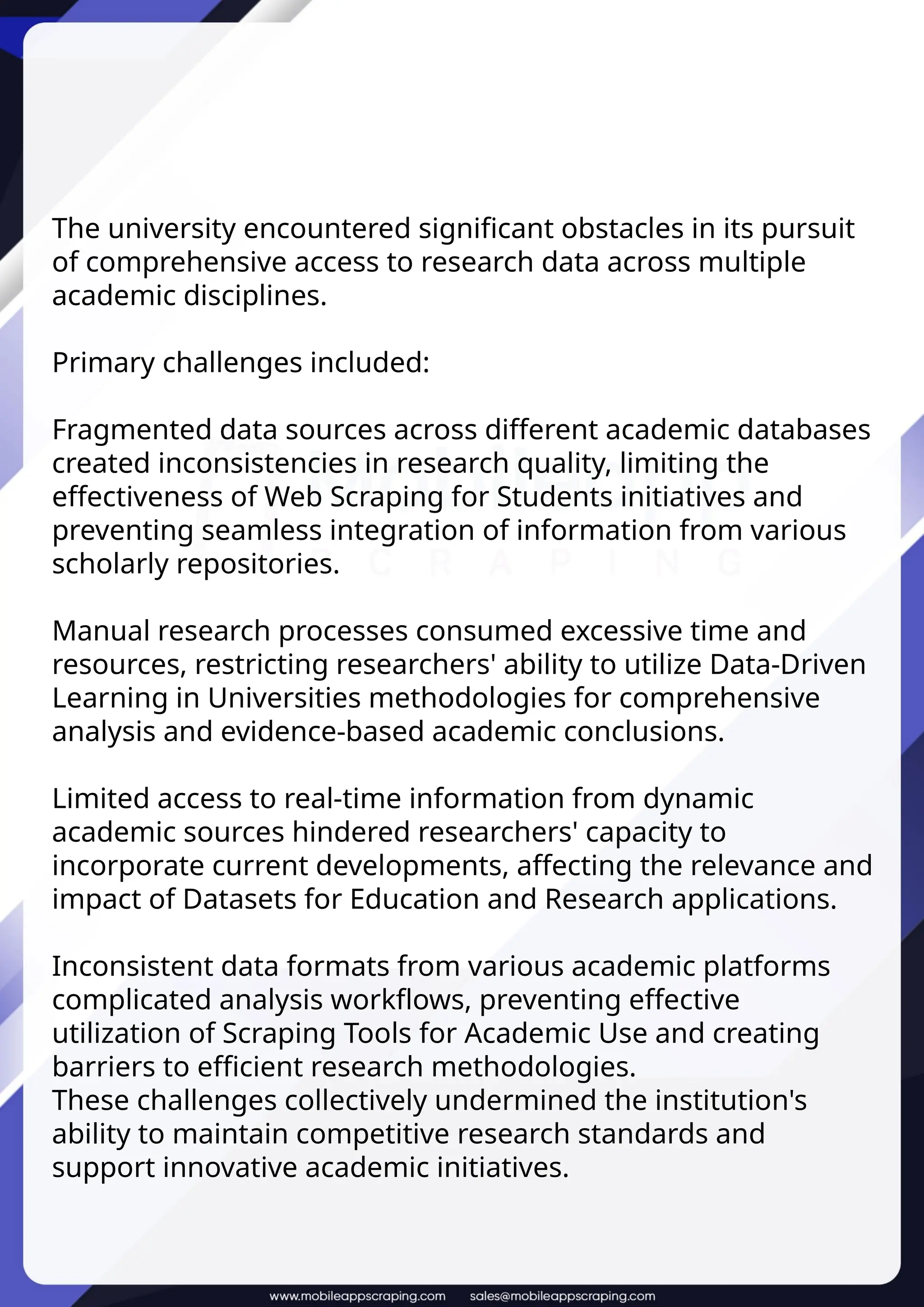 Academia Data Scraping Driving Insights For Modern Learning.pptx