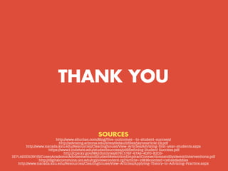 Academic Advising & First Year Student Success | PPT