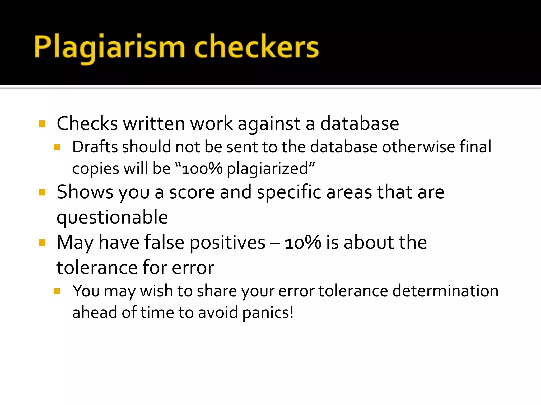 Mitigating Cheating and Plagiarism | PPTX | Educational Assessment ...