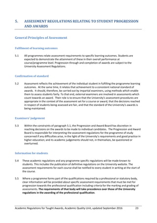 Academic regulations-for-taught-awards-amended-september-2016 | PDF