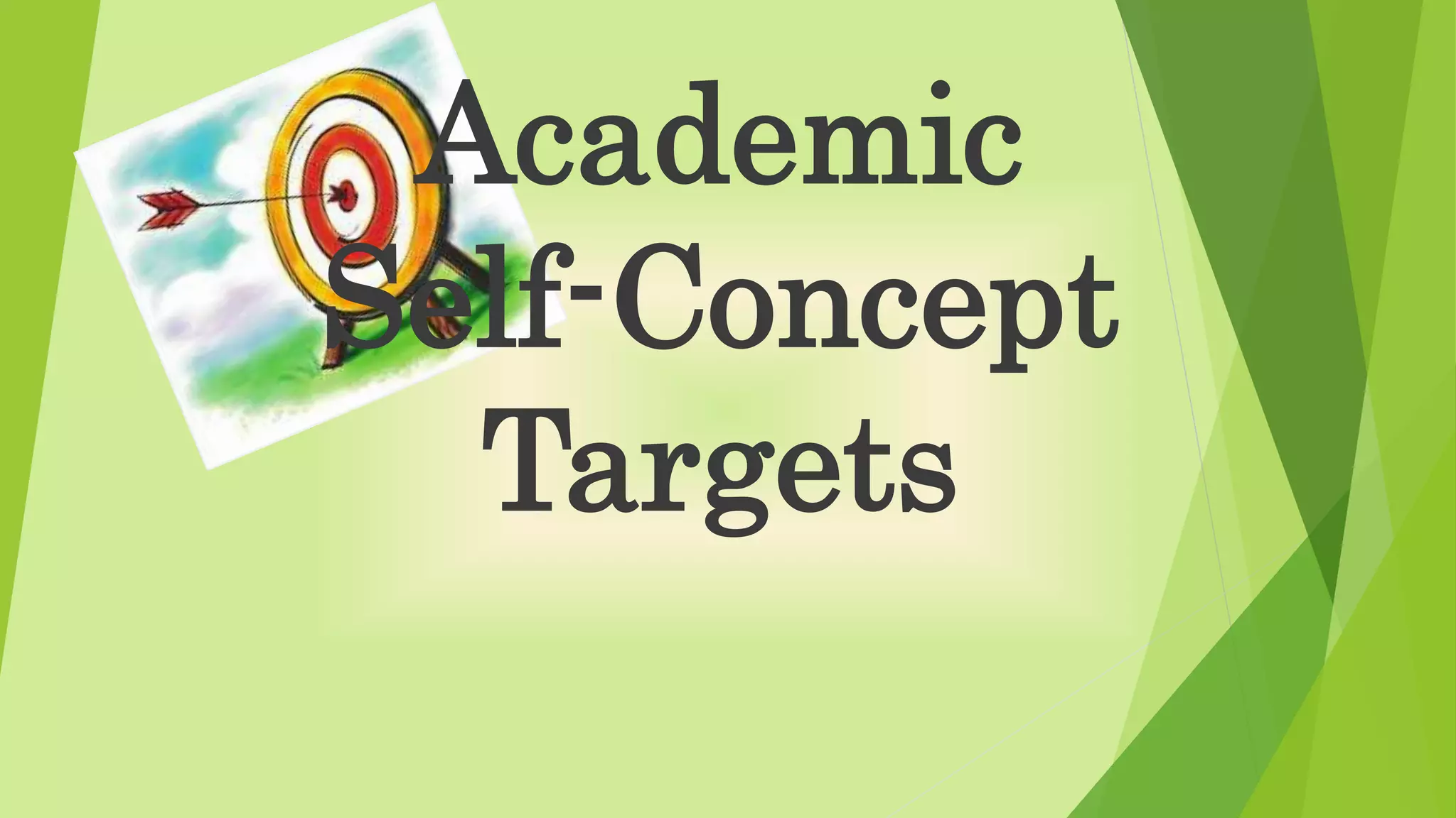 Academic Self-Concept Targets | PPTX