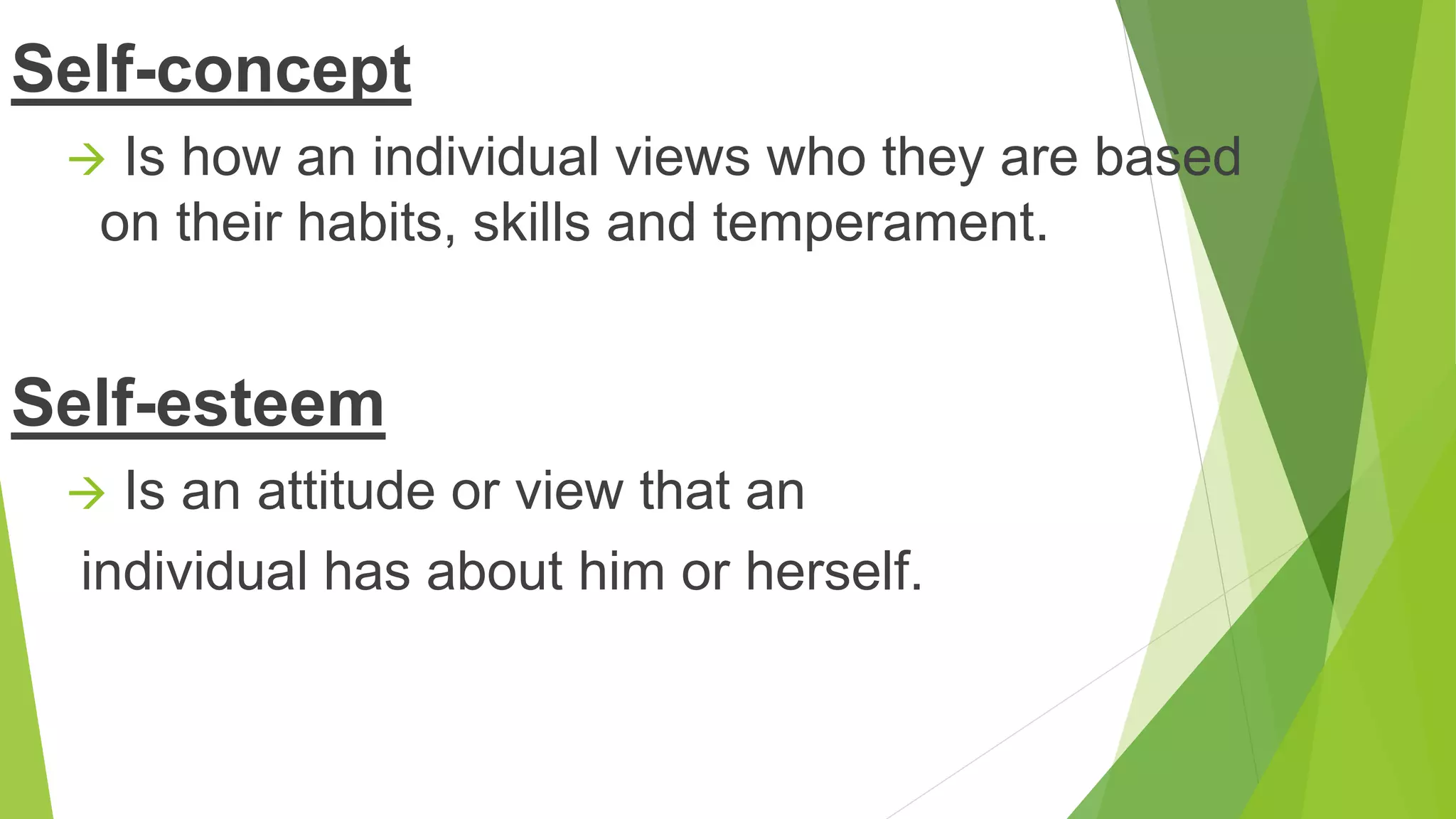 Academic Self-Concept Targets | PPTX