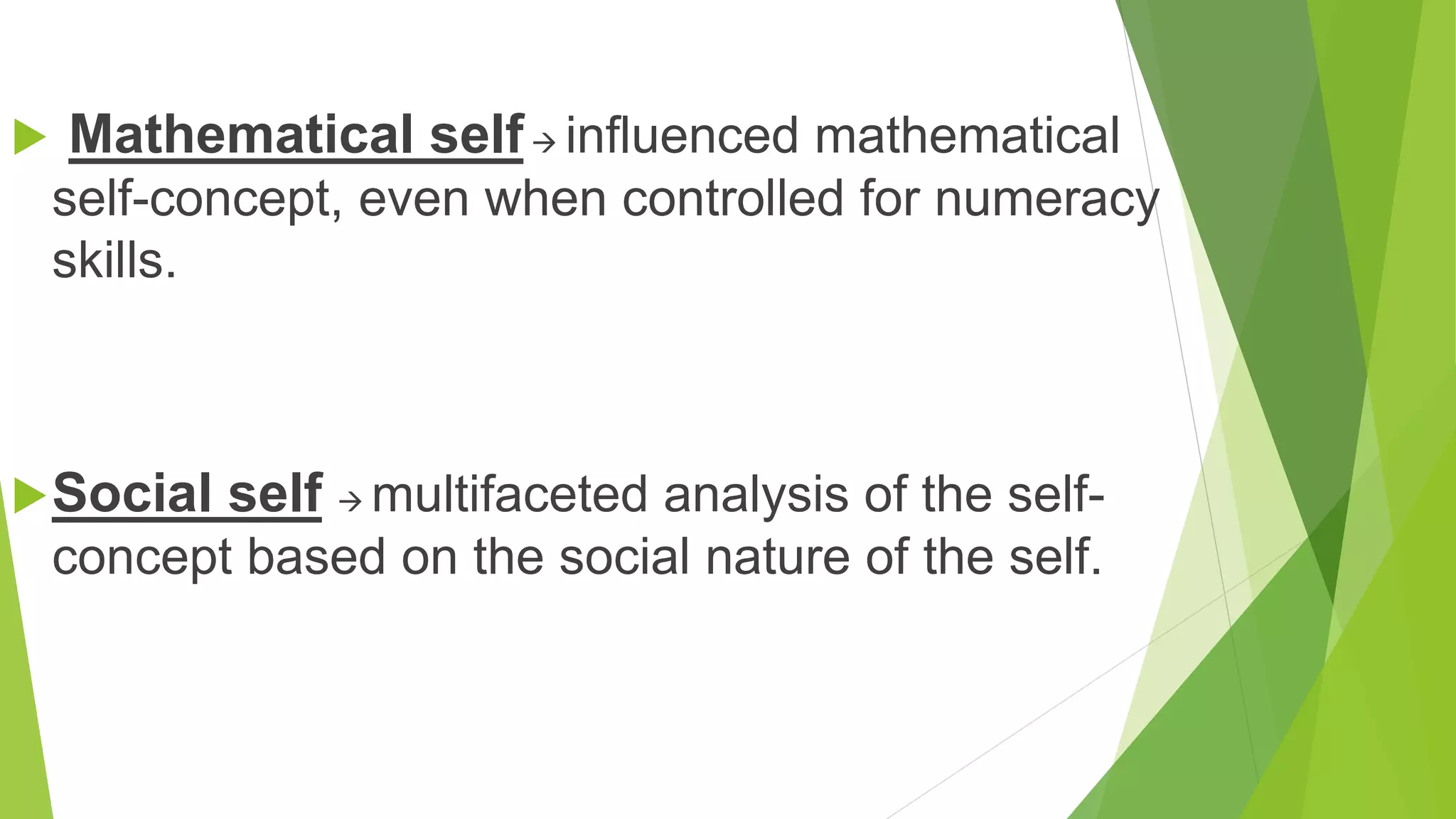 Academic Self-Concept Targets | PPTX