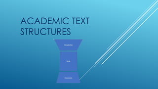 ACADEMIC-TEXT-STRUCTURES-Grade 12 Senior High | PPTX