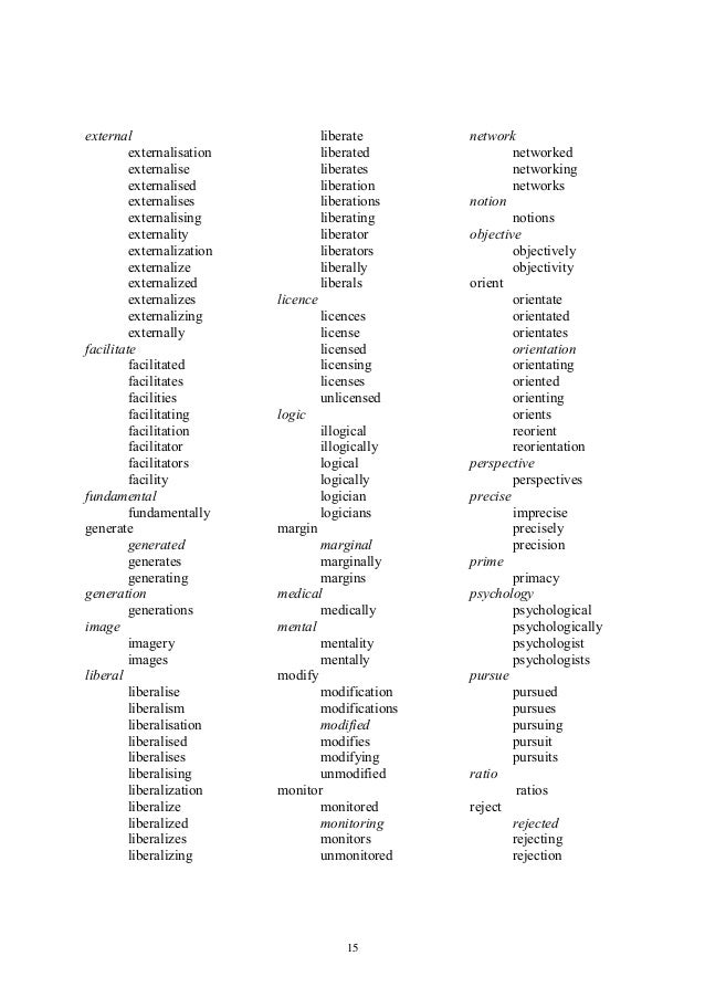Academic word-list