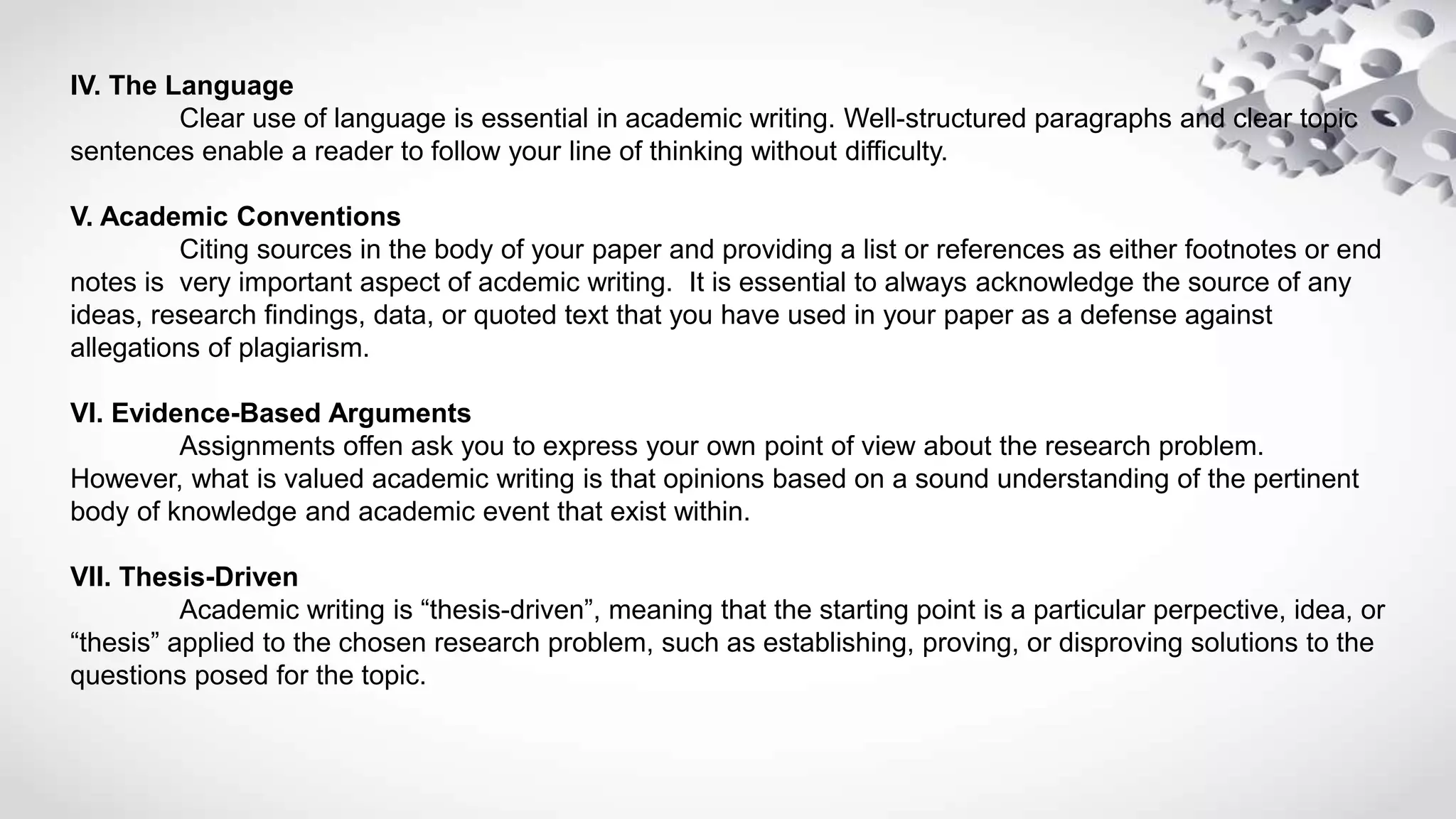 Academic Writing | PPTX