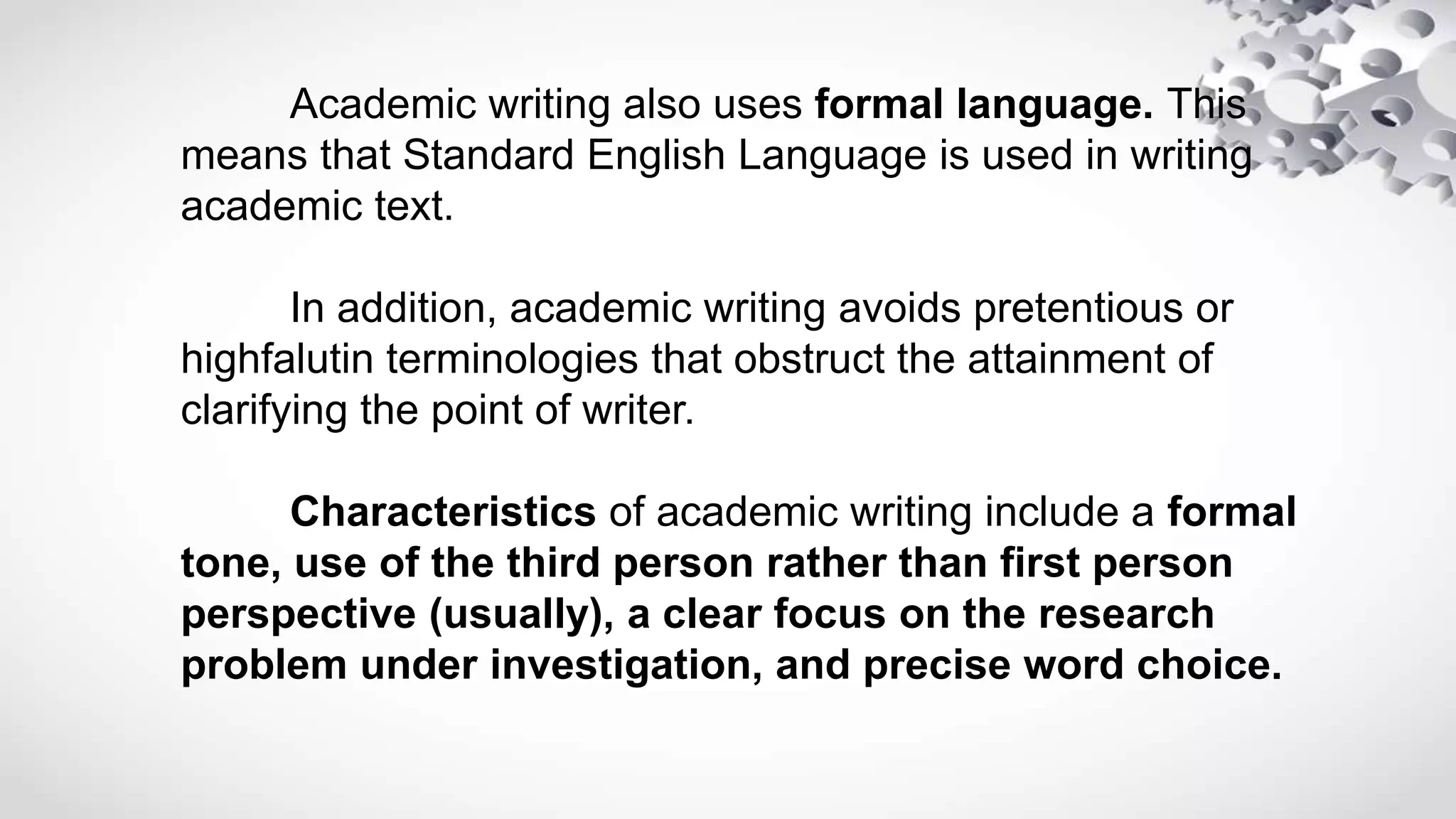 Academic Writing | PPTX