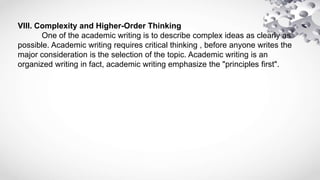 Academic Writing | PPTX