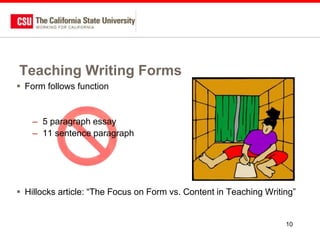 teaching writing: teaching academic writing | PPT